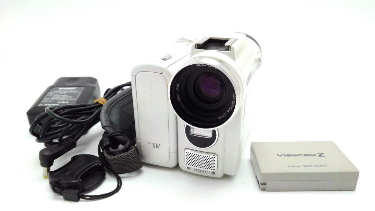 Yahoo!オークション - ハローカメラ 4283 SHARP VL-Z75-W [miniDVテー...