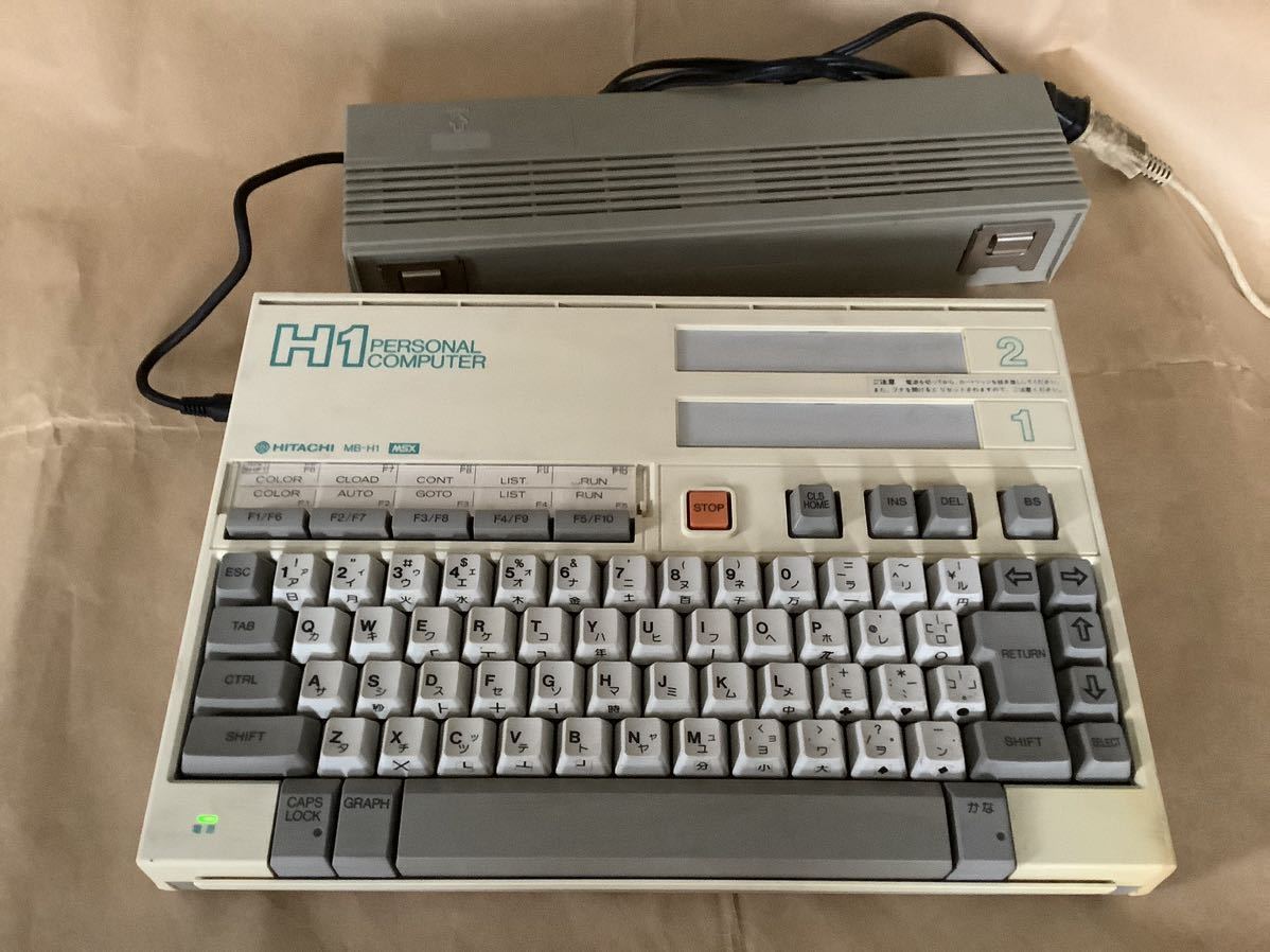 Yahoo!オークション - MSX パーソナルコンピューター HITACHI MB-H1 と...