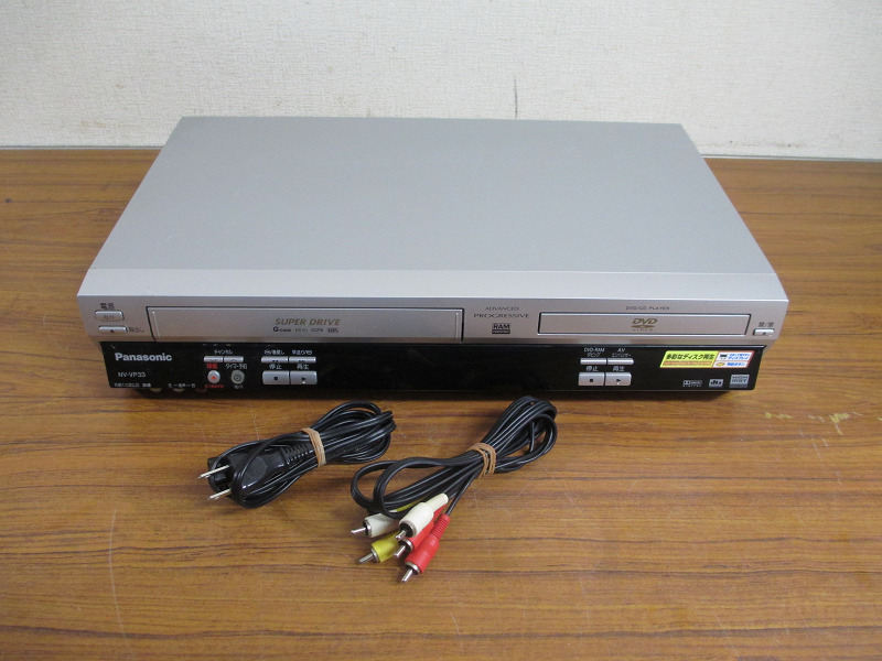 Yahoo!オークション - 【Y12/M】パナソニック DVD/VHSビデオデッキ NV-...