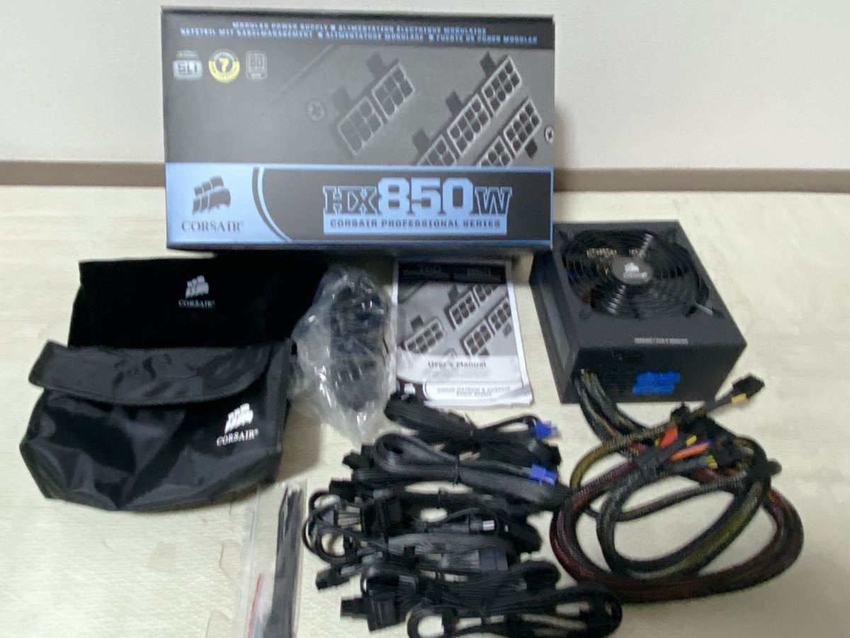 Yahoo!オークション - 美品 パワーサプライ CORSAIR HX850W ATX電源 電...