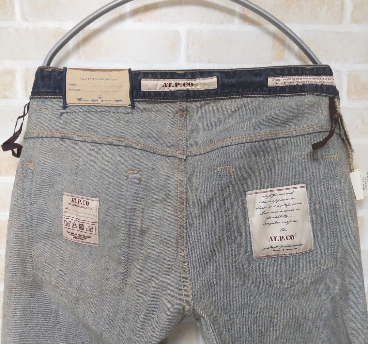 AT P CO】アティピコ デニムパンツ ジーンズ 29インチ イタリア AT P CO】アティピコ デニムパンツ ジーンズ 29インチ イタリア
