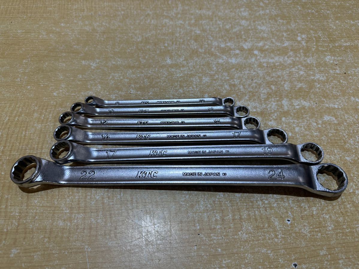 代購代標第一品牌－樂淘letao－A # KTC ロングめがねレンチ 6点セット M5-6P (M5-0810,M5-1012,M5-1214,M5-1417,M5-1719,M5-2224)