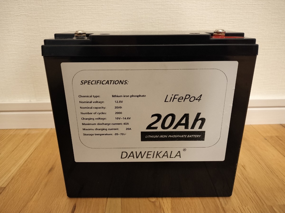 Yahoo!オークション - リチウムイオンバッテリー lifepo4 12v 20ah バ...