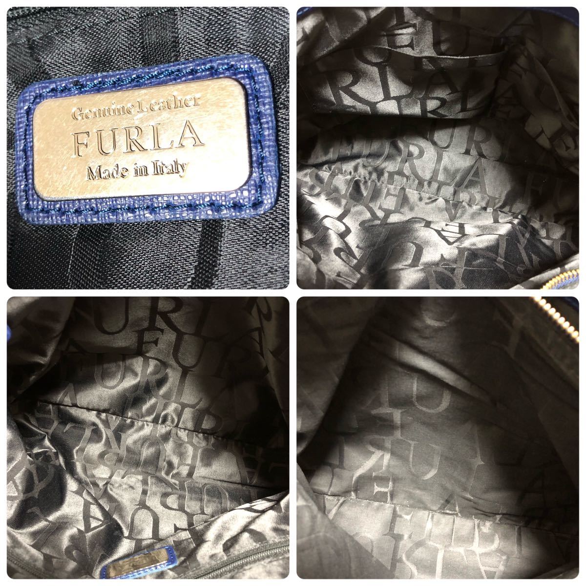 Yahoo!オークション - (24)超美品「FURLA」 A4入るトートバッグ 本革レ...