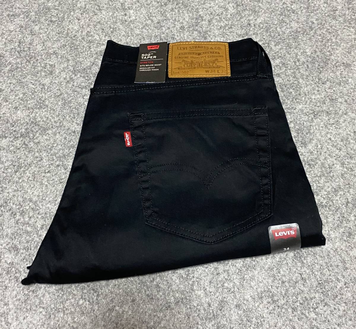 代購代標第一品牌－樂淘letao－送料350円～ 新品 LEVI’S リーバイス 502 COOL ストレッチ REGULAR TAPER W34L32