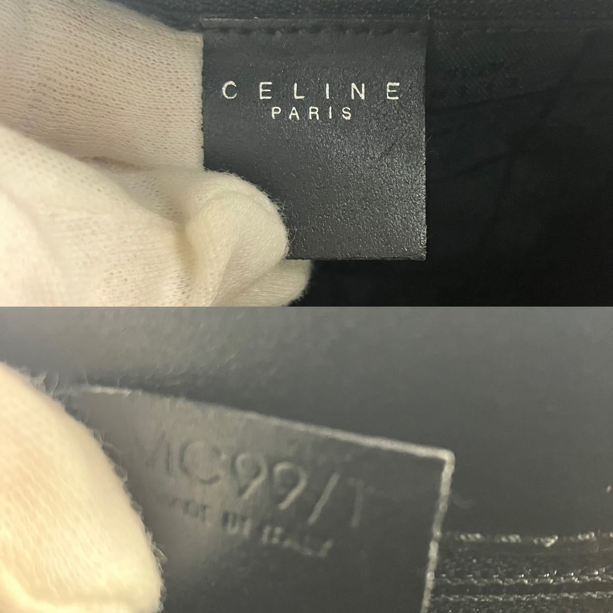 代購代標第一品牌－樂淘letao－1円【極美品】 CELINE セリーヌ ショルダーバッグ ワンショルダー クロコ 型押し ブラック 黒 オールレザー 肩掛け 金具 バケツ型 鞄