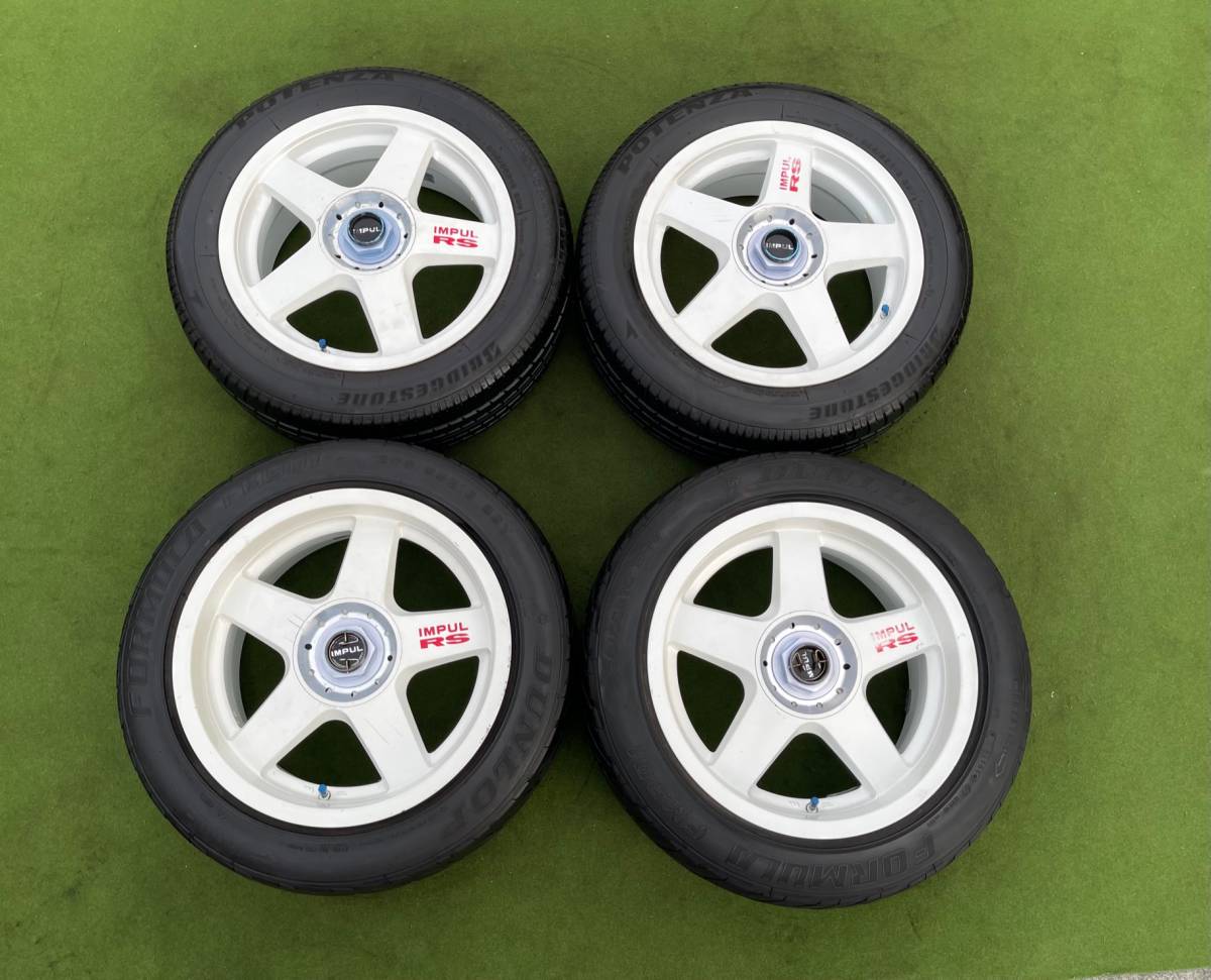 * rare!IMPUL RS "Impul" *16x7J+38/8J+38/PCD:114.3/5 hole *4ps.@205/55R16 JDM EK9 Civic BNR32 etc ...