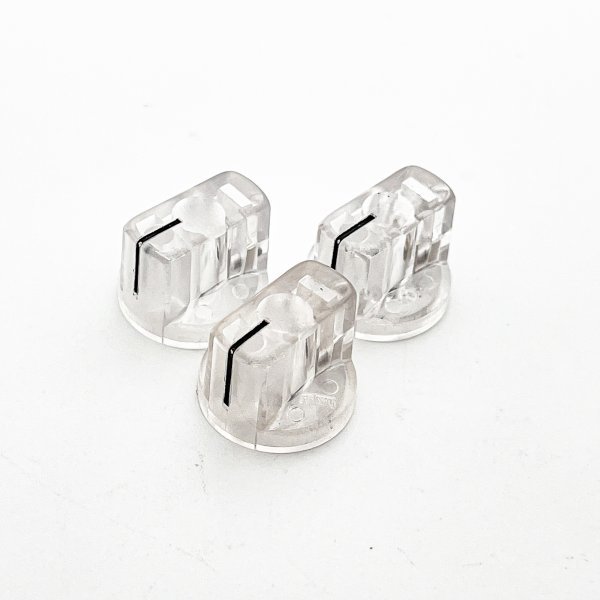 Yahoo!オークション - K008 DAVIES1510風 ペダルノブ 透明ノブ / クリ...