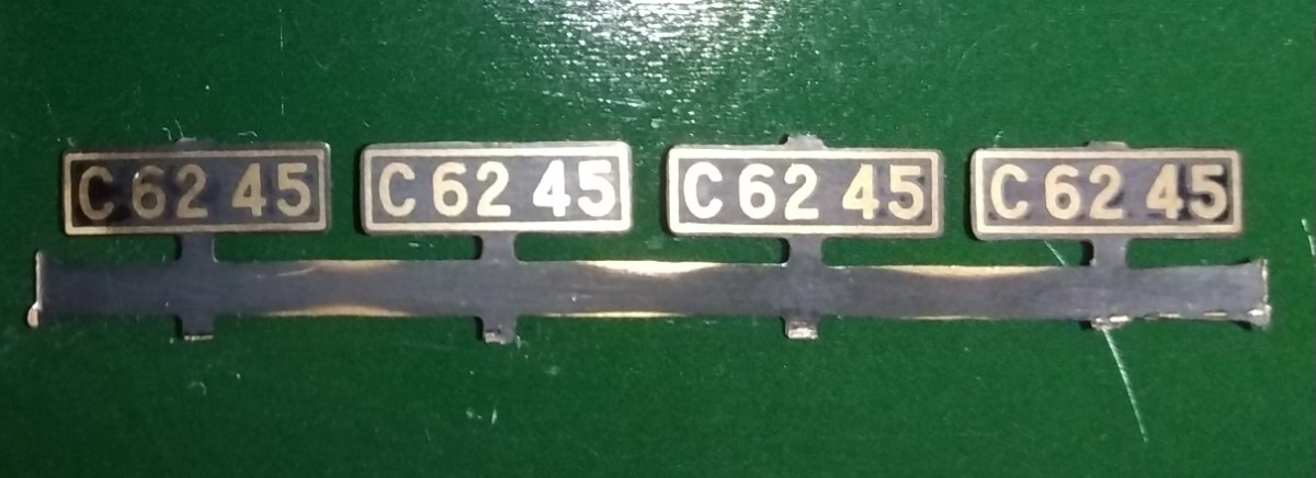 Yahoo!オークション - C62 45ナンバープレート サンゴ製 ジャンクにて