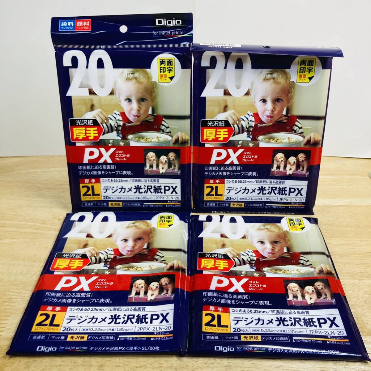 Yahoo!オークション - 未開封 Digio ナカバヤシ デジカメ 厚手 光沢紙 ...