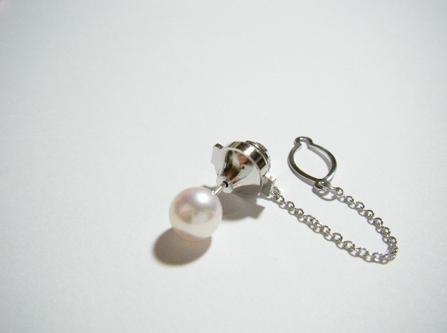 Yahoo!オークション - WG K14 パール 8mm タイピン タイタック 【YE4...