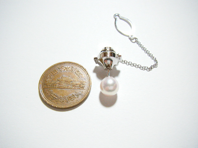 Yahoo!オークション - WG K14 パール 8mm タイピン タイタック 【YE4...