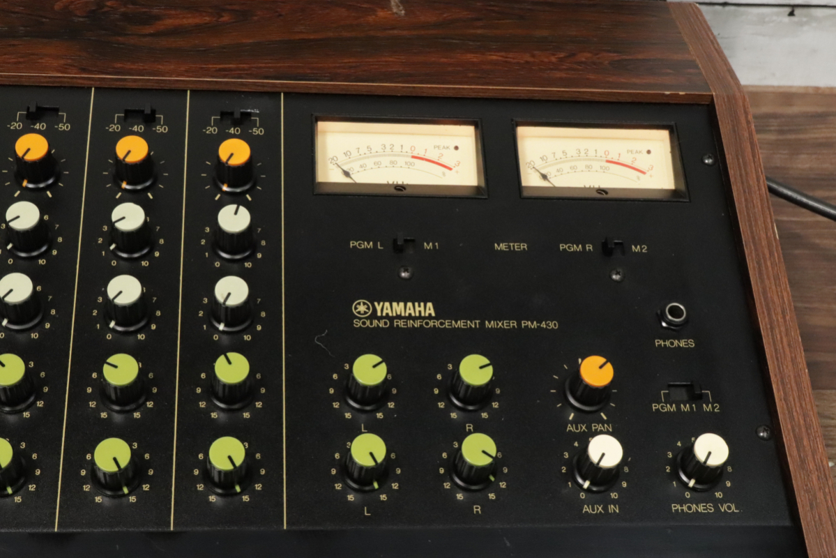 代購代標第一品牌－樂淘letao－【ト長】YAMAHA ヤマハ PM-430 アナログミキサー ビンテージ レコーディング 通電確認OK 動作未確認 ハードケース IC681IOB01