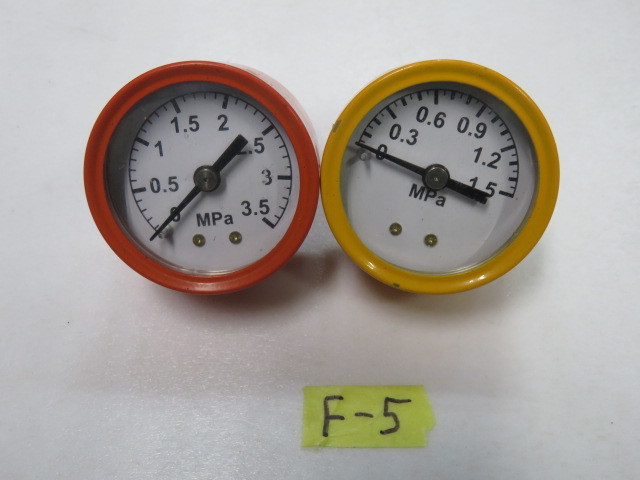 Yahoo!オークション - 3.5Mpa+1.5Mpa 高圧と常圧 普通圧 圧力計 1/8 40...