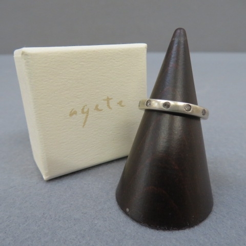 Yahoo!オークション - D751 agate アガット SV シルバーリング 総重量3...
