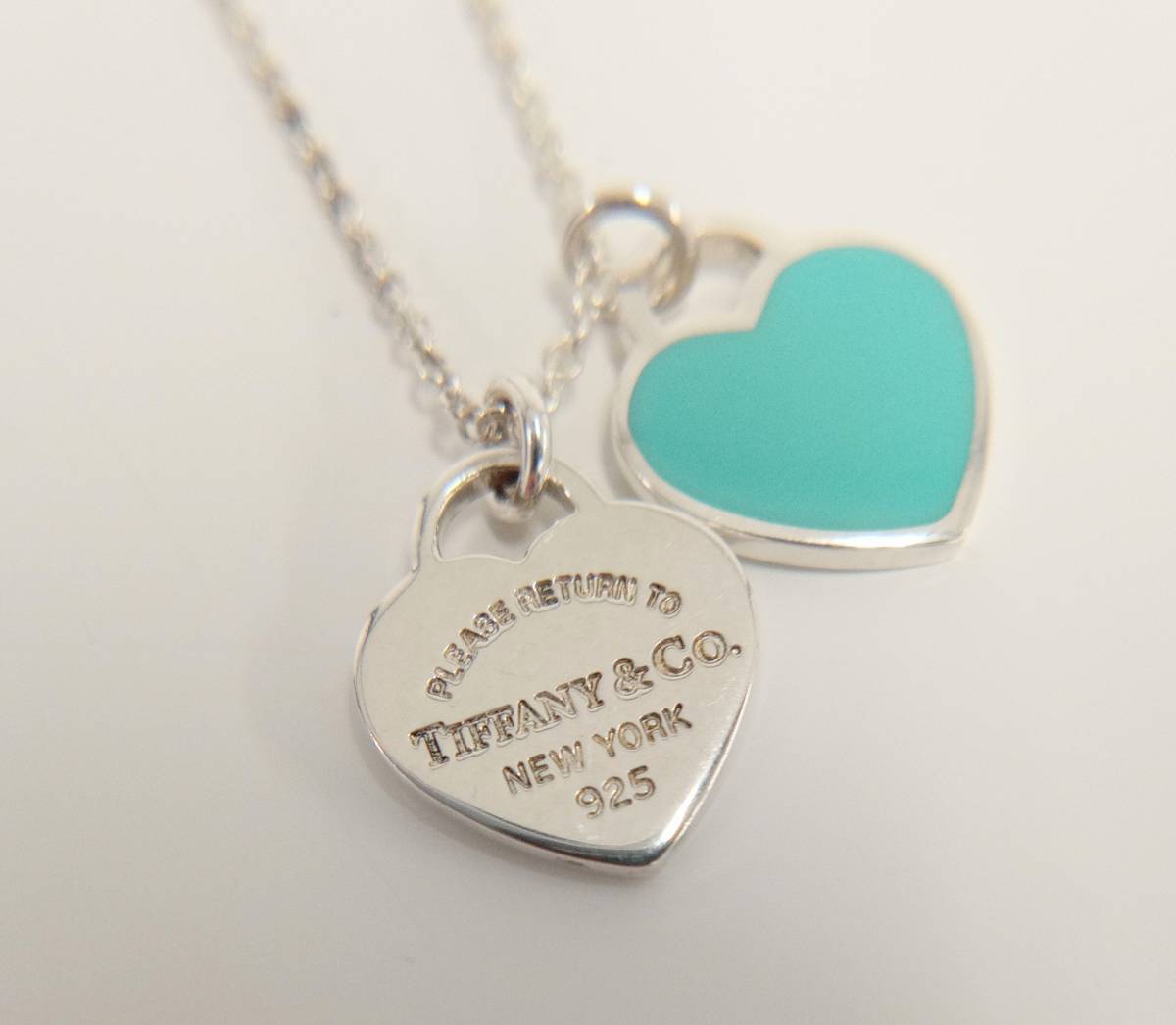TIFANNY＆Co. ティファニー SV925 リターントゥティファニー ダブルハート ネックレス シルバー 40cm(リターントゥティファニー)｜売買されたオークション情報、yahooの ...