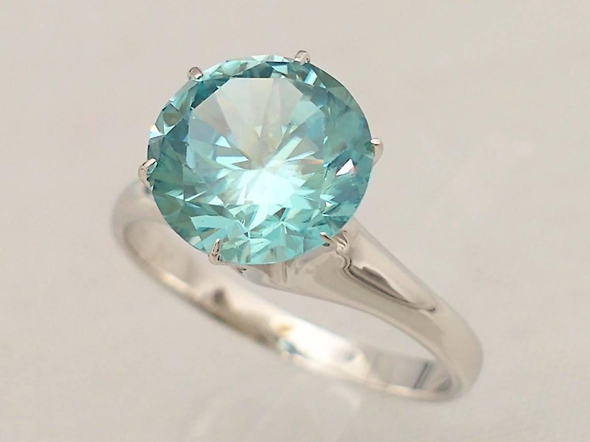 Yahoo!オークション - 【鑑別カード付】K14WG／＃11.5／天然ブルージル...