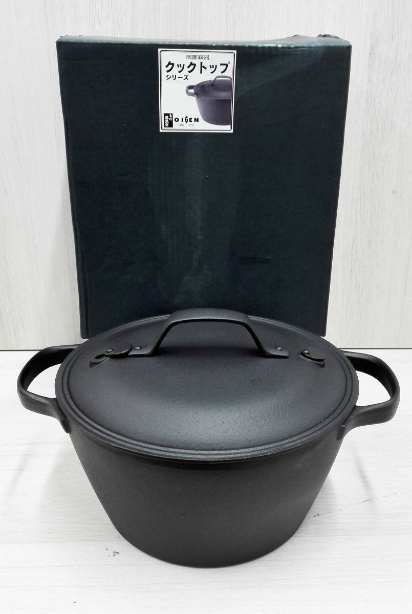 Yahoo!オークション - 【美品】及源/OIGEN 南部鉄器 クックトップ 両手...