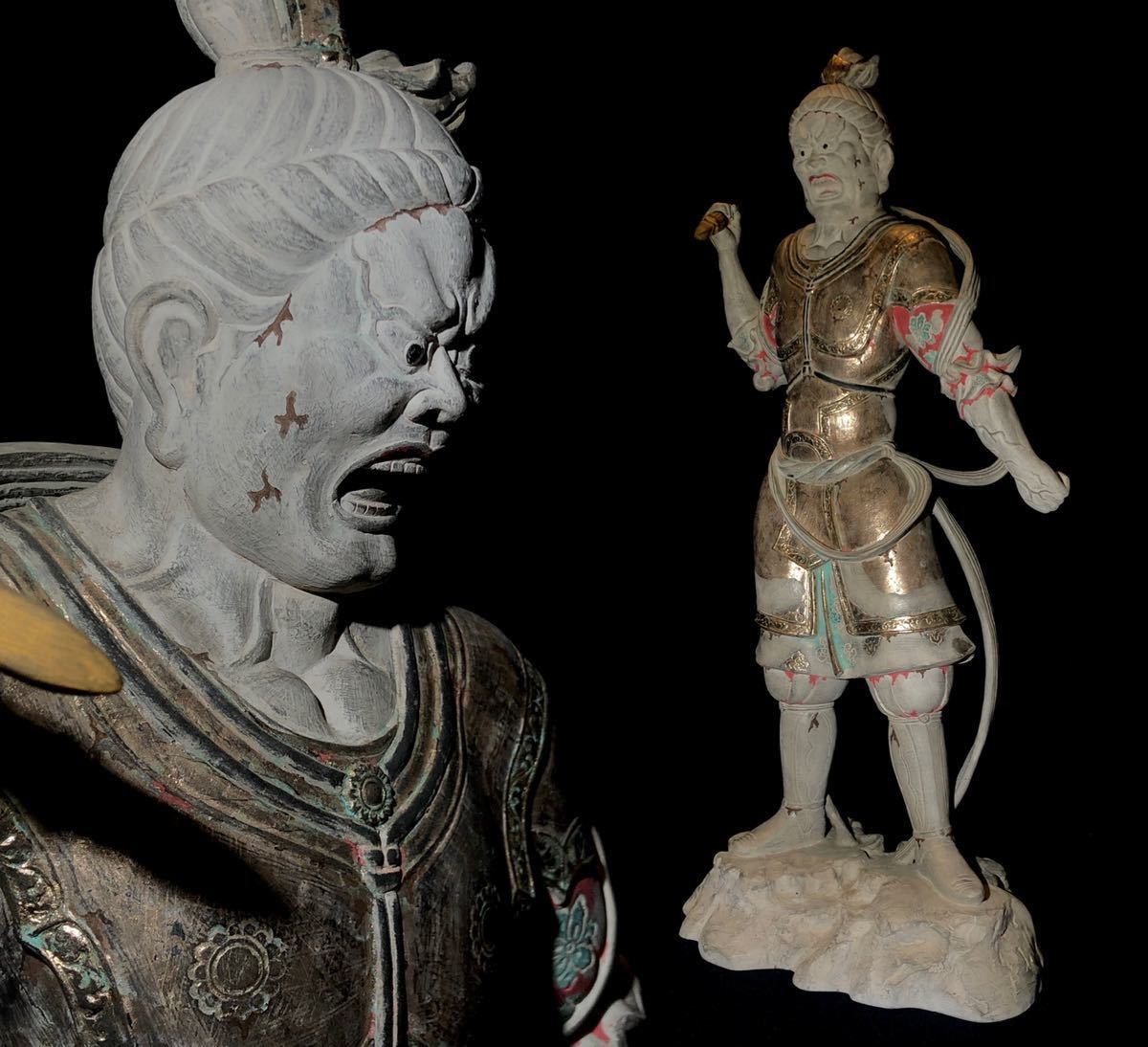 Yahoo!オークション - 【樂】仏教美術 東大寺 執金剛神立像 貝本美術工...