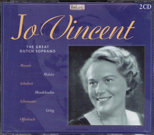 Yahoo!オークション - Jo Vincent THE GREAT DUTCH SOPRANO (2CD)