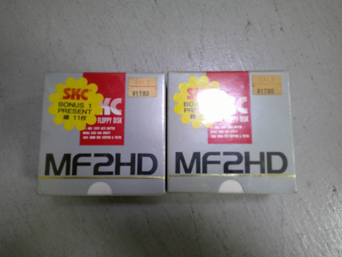 1円スタート SKC MF2HD 3.5インチ フロッピー 2箱セット ジャンク R(FD)｜売買されたオークション情報、yahooの商品情報をアーカイブ公開 - オークファン（aucfan.com）