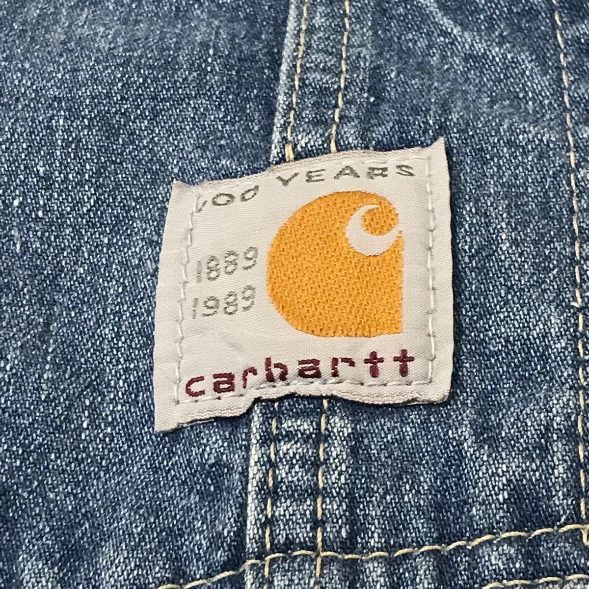 希少】入手困難 100周年 カーハート オーバーオール デニム 古着 希少】入手困難 100周年 カーハート オーバーオール デニム 古着