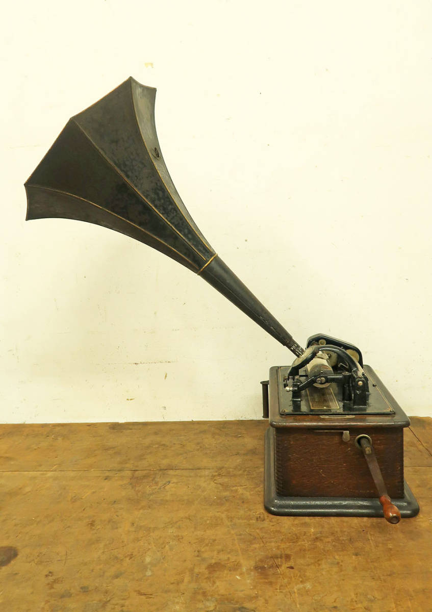 代購代標第一品牌－樂淘letao－エジソン 蓄音機 EDISON STANDARD PHONOGRAPH MODEL K フォノグラフ 蝋管式 蝋管曲付 ジャンク アンティーク ヴィンテージ