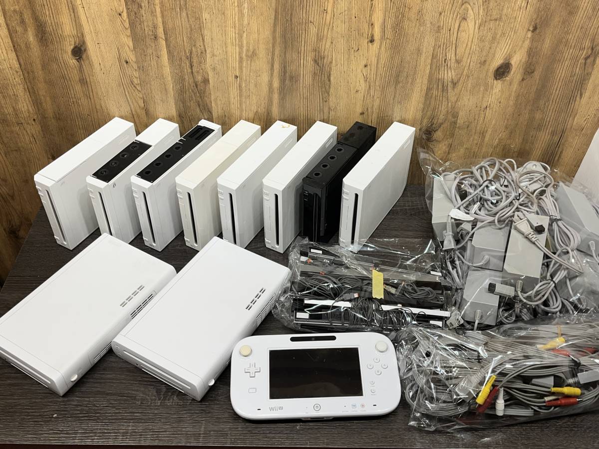 Yahoo!オークション - tu042 Wii 本体ジャンクまとめ Wii 8台 ＋ Wii U...