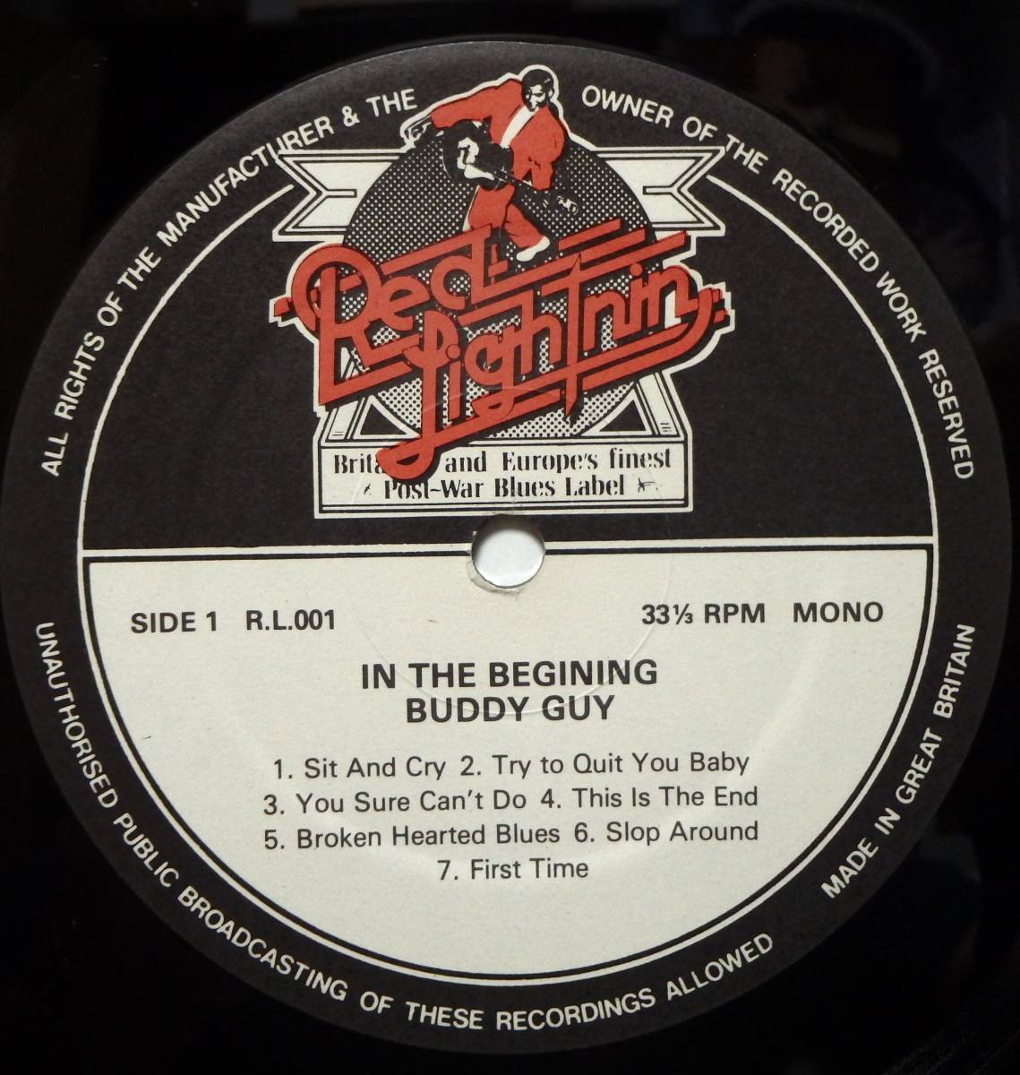 Yahoo!オークション - 【BB052】BUDDY GUY「In The Beginning」 UK mon...