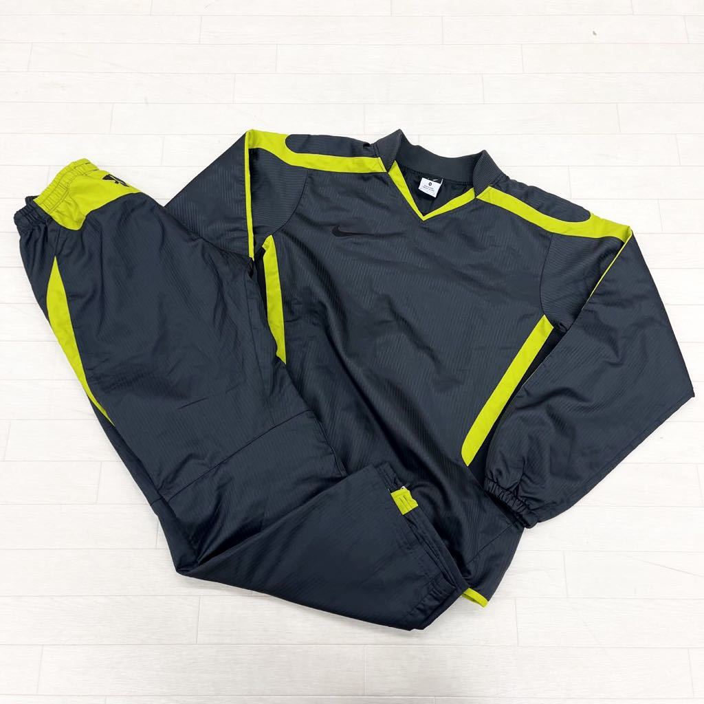 1018 NIKE ナイキ セットアップ 上下 スポーツ ウェア ウィンドブレーカー トップス Vネック ウエスト ゴム グレー メンズM(上下セット)｜売買されたオークション情報、yahoo ...