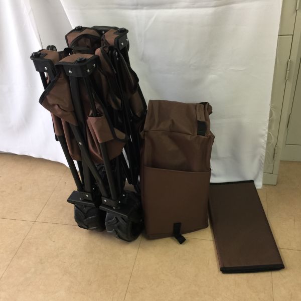 Yahoo!オークション - 【未使用】折りたたみ アウトドアワゴン キャリ...