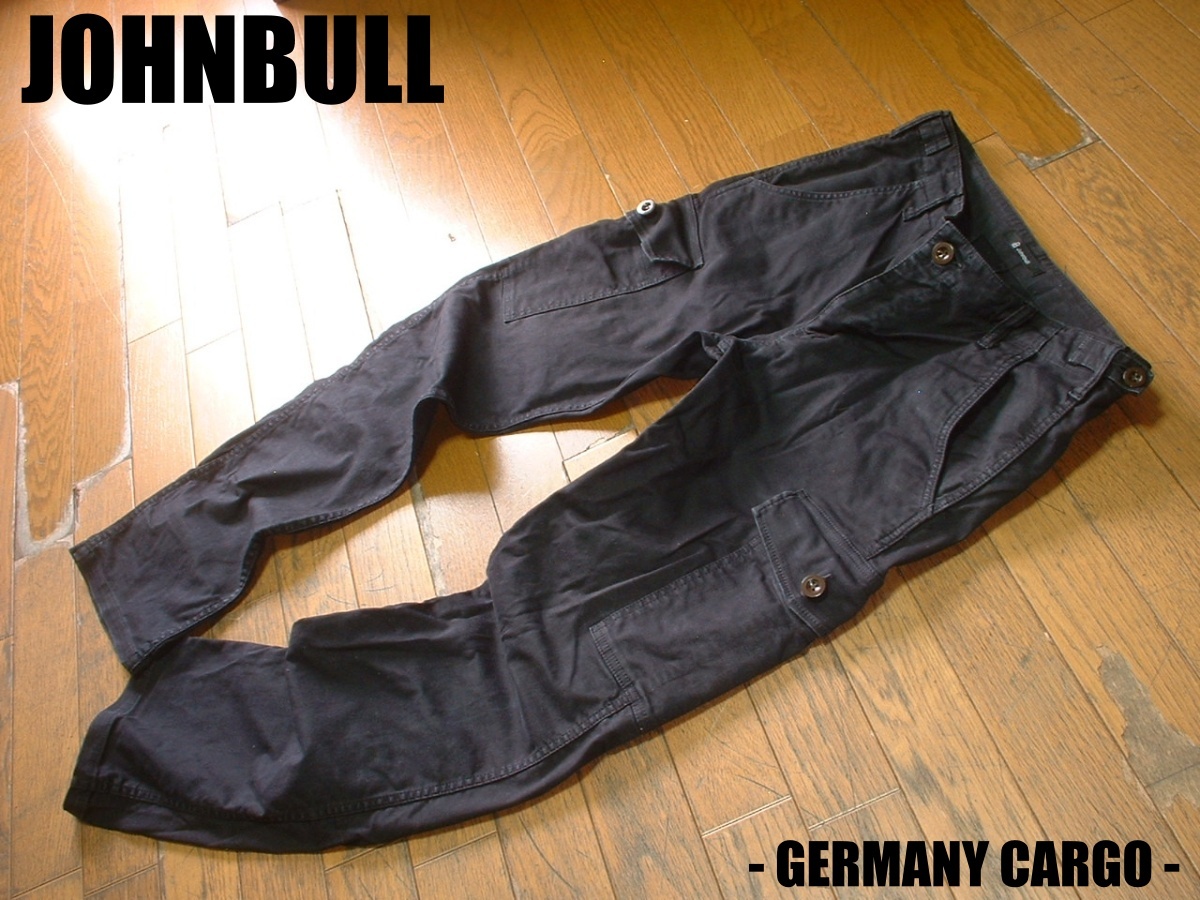 Yahoo!オークション - JOHNBULLジャーマニーカーゴパンツLL黒ブラックX...