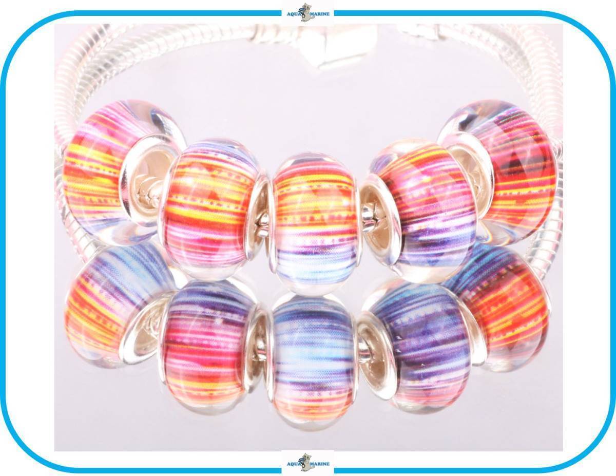 Yahoo!オークション - E201 -8 ランプワーク ガラス ビーズ チャーム 5...