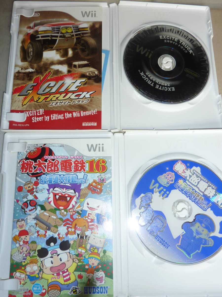 代購代標第一品牌－樂淘letao－Wii 中古ソフト 4本 大神 マリオパーティ8 エキサイトトラック 桃太郎電鉄16北海道大移動の巻！