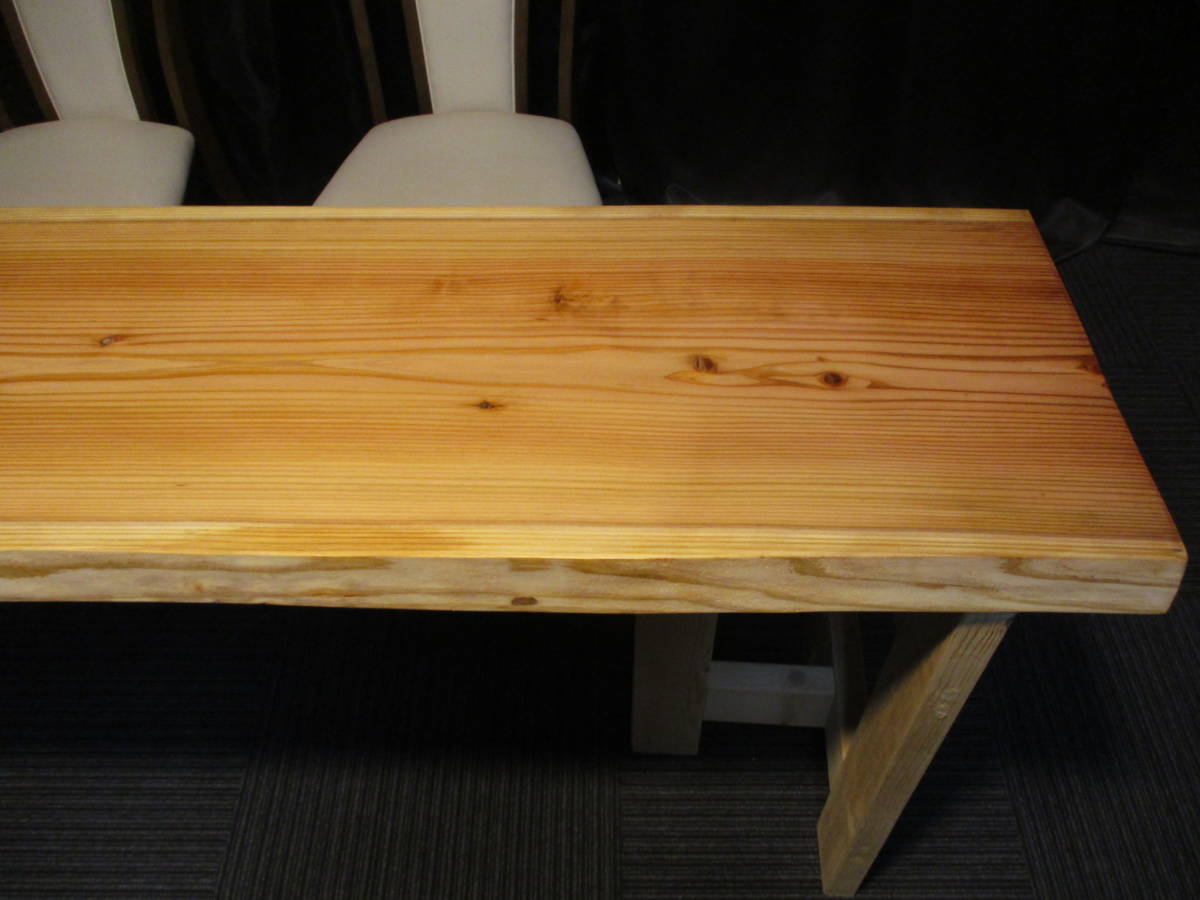 F064 杉 一枚板 テーブル ローテーブル カウンター 棚 椅子 ダイニングテーブル 座卓 天板 無垢一枚板(4人用)｜売買されたオークション情報、yahooの商品情報をアーカイブ公開 ...