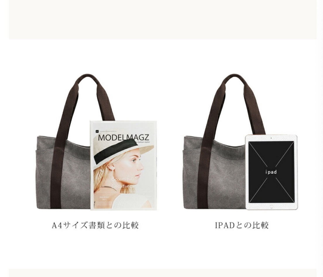 Yahoo!オークション - ＃1718【グレー】トートバッグ レディース バッ...