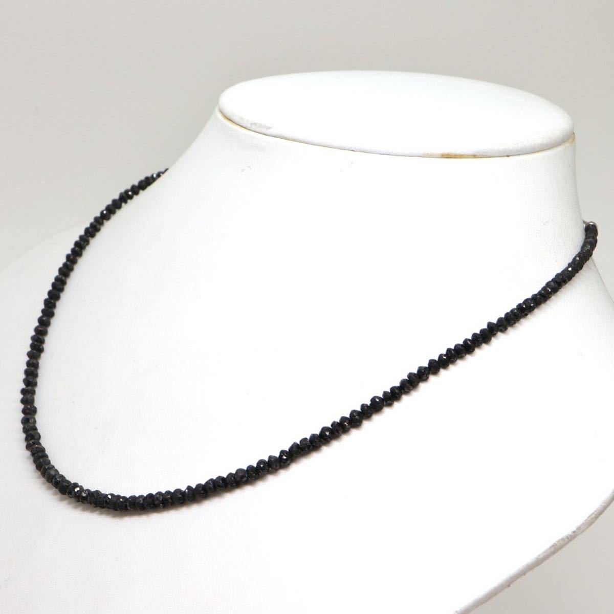 代購代標第一品牌-樂淘letao-30 0ct ☆〈天然ブラックダイヤモンドネックレス〉m 30 00ct K18wg 45 5cm 7