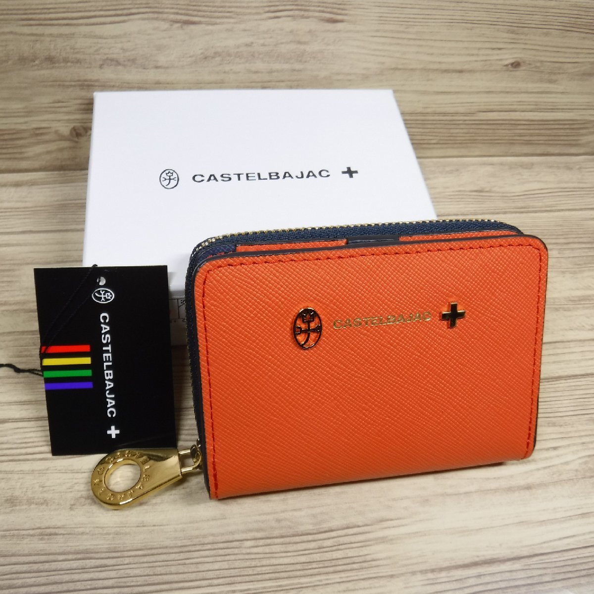 Yahoo!オークション - QQ5 カステルバジャック 定価11000円 牛革 ラウ...