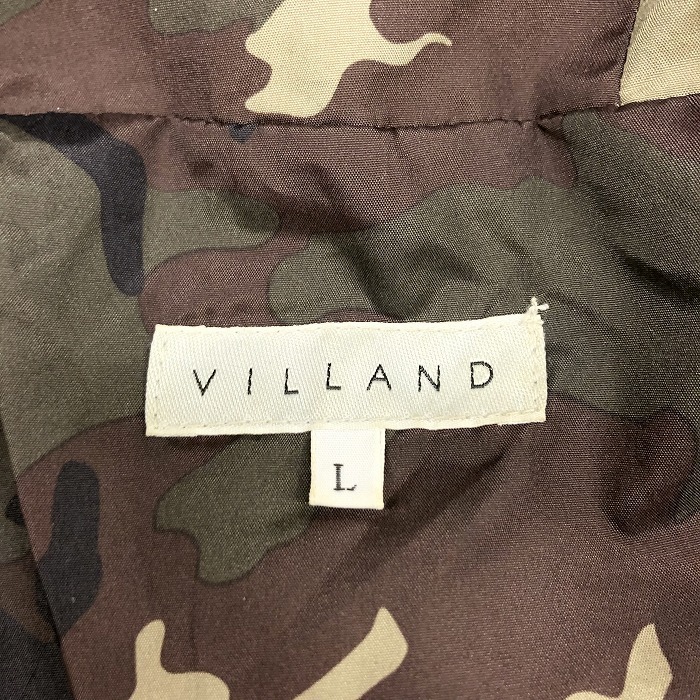 Yahoo!オークション - ヴィランド VILLAND 中綿 ジップアップ ブルゾン...