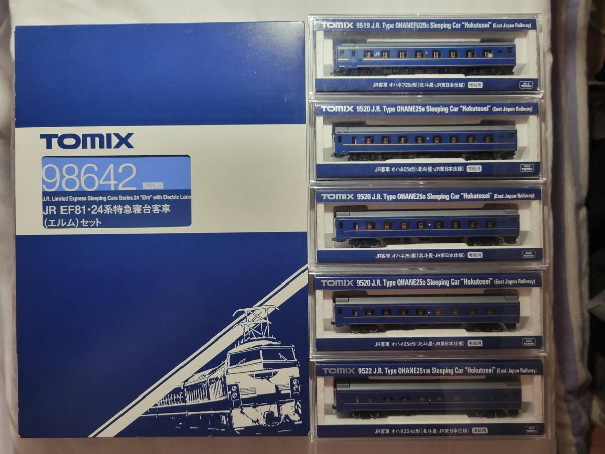 Yahoo!オークション - tomix 98642 JR EF81・24系特急寝台客車(エルム)...