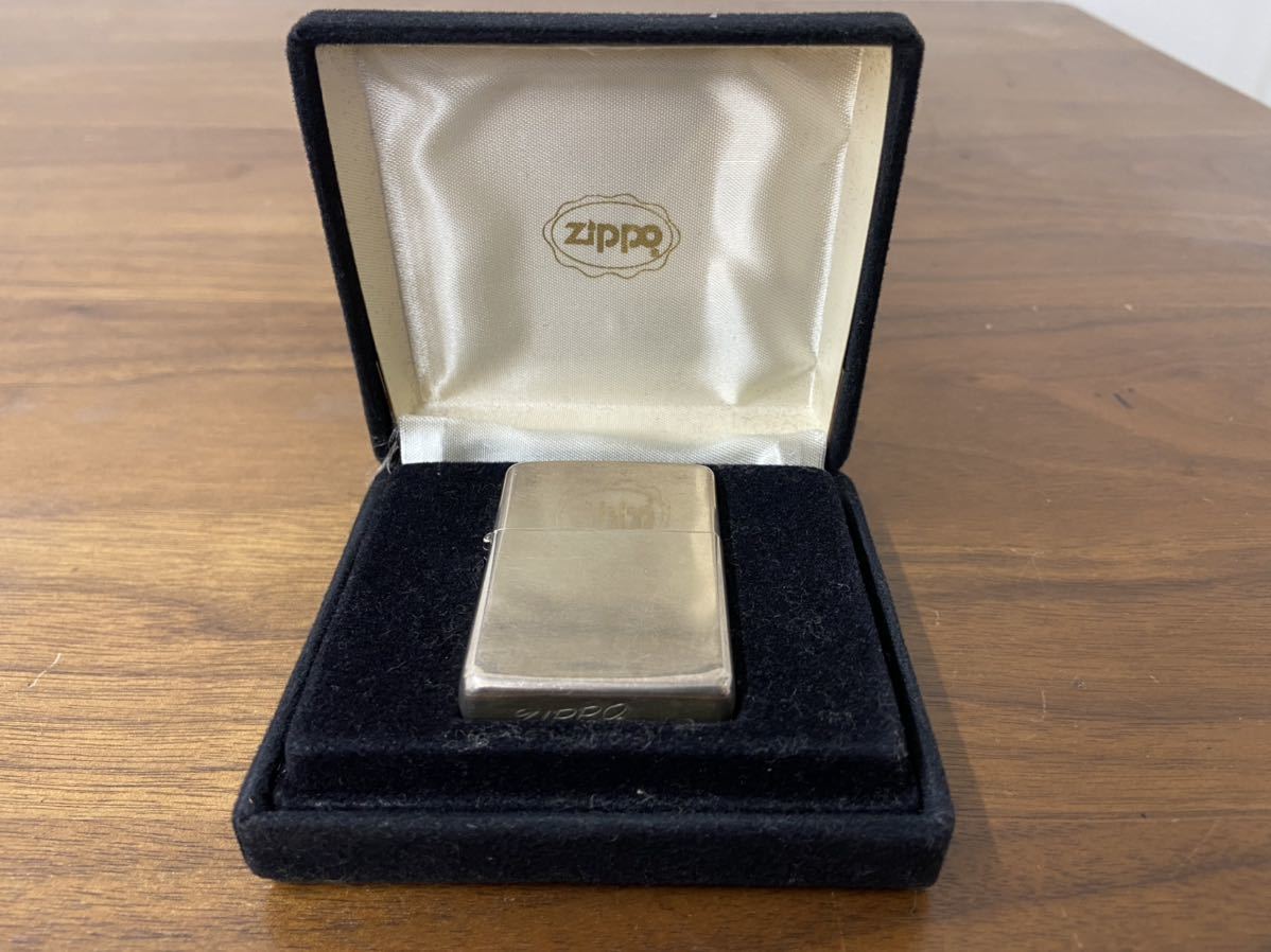 UTn315 品 ZIPPO ジッポー STERLING SILVER スターリングシルバー 925 オイルライター ケース付き(Zippo)｜売買されたオークション情報、yahooの商品情報 ...