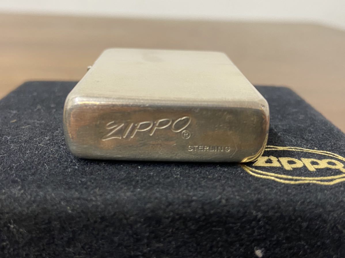 UTn315 品 ZIPPO ジッポー STERLING SILVER スターリングシルバー 925 オイルライター ケース付き(Zippo)｜売買されたオークション情報、yahooの商品情報 ...