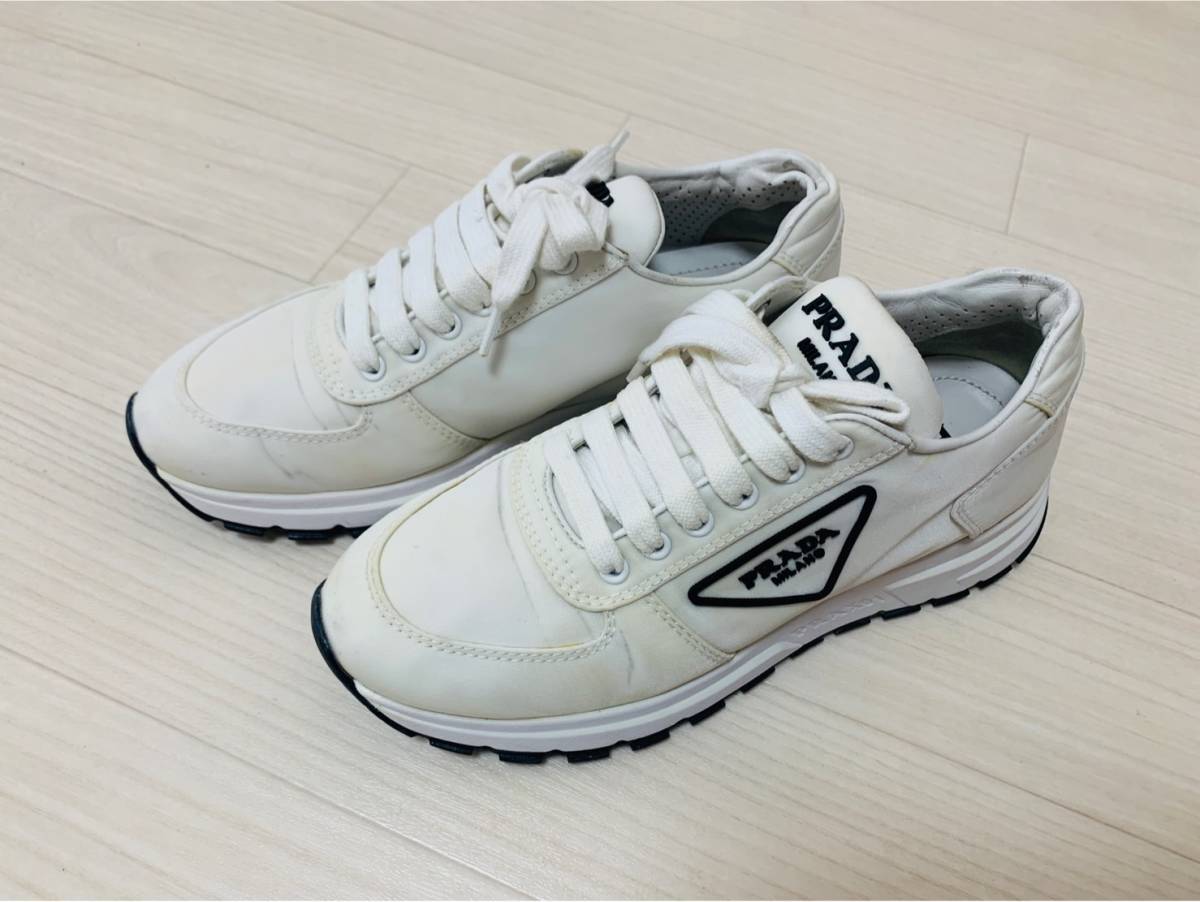 Yahoo!オークション - PRADA スニーカー レディース 23.5cm