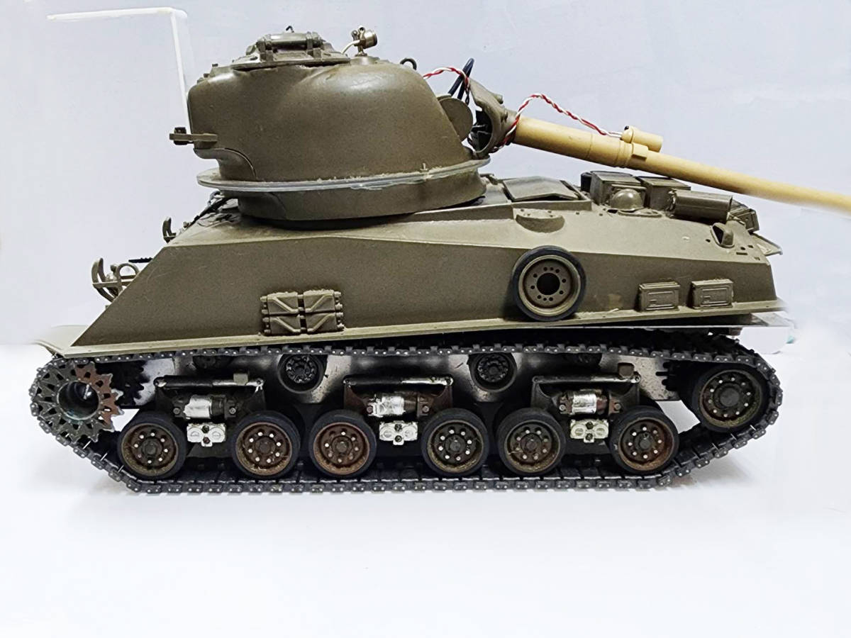 代購代標第一品牌－樂淘letao－R50621 タミヤ 1/16 電動RC M4シャーマン ラジコン戦車 改造 T-06 現状渡し