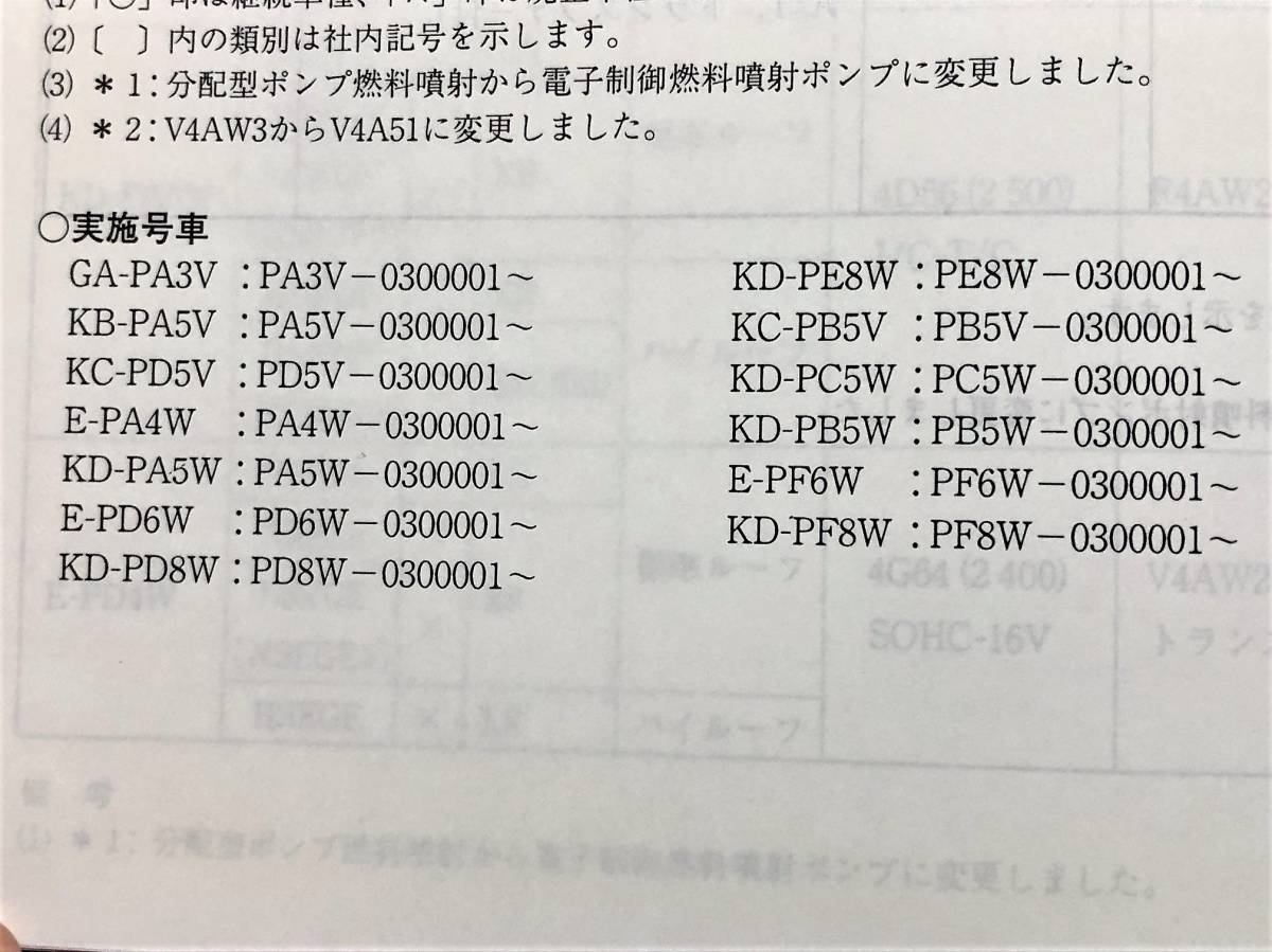 Yahoo!オークション - デリカスペースギア/デリカカーゴ PA3V/PD5V/PA4...