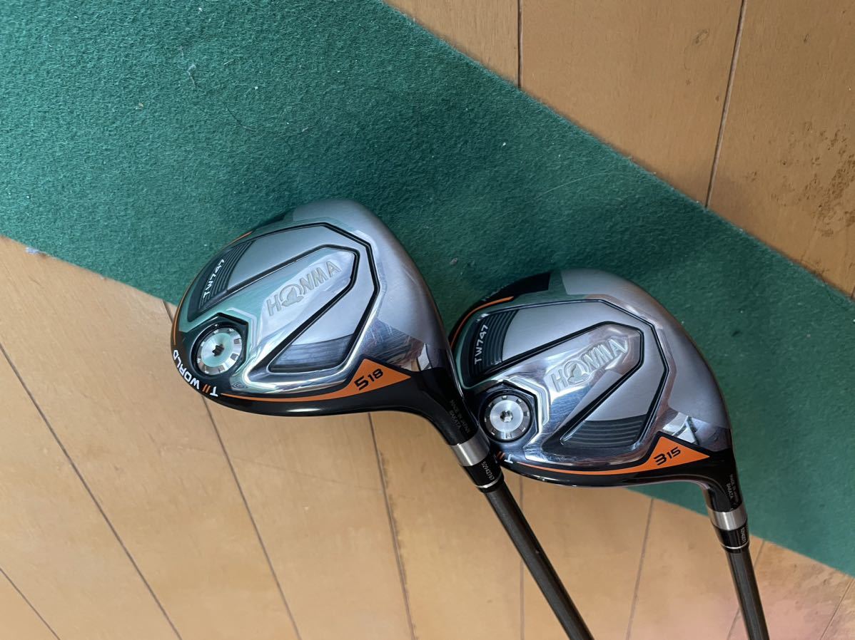 Yahoo!オークション - ホンマ TW747 3W+5Wセット 3W 15度 5W 18度 フェ...