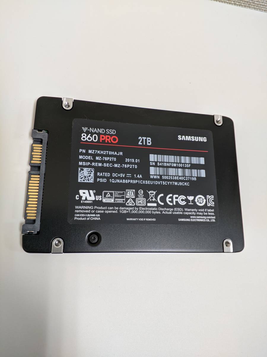 Samsung 860 PRO 2TB SSDハードディスク 100円から(256GB～)｜売買されたオークション情報、yahooの商品情報をアーカイブ公開 - オークファン（aucfan.com）
