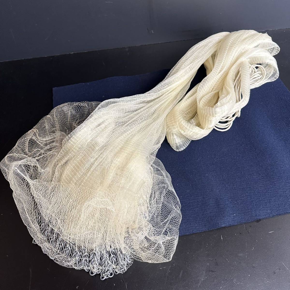 Yahoo!オークション - [CT571] 投げ網 投網 約4.8kg 約3m 漁具 渓流 河...