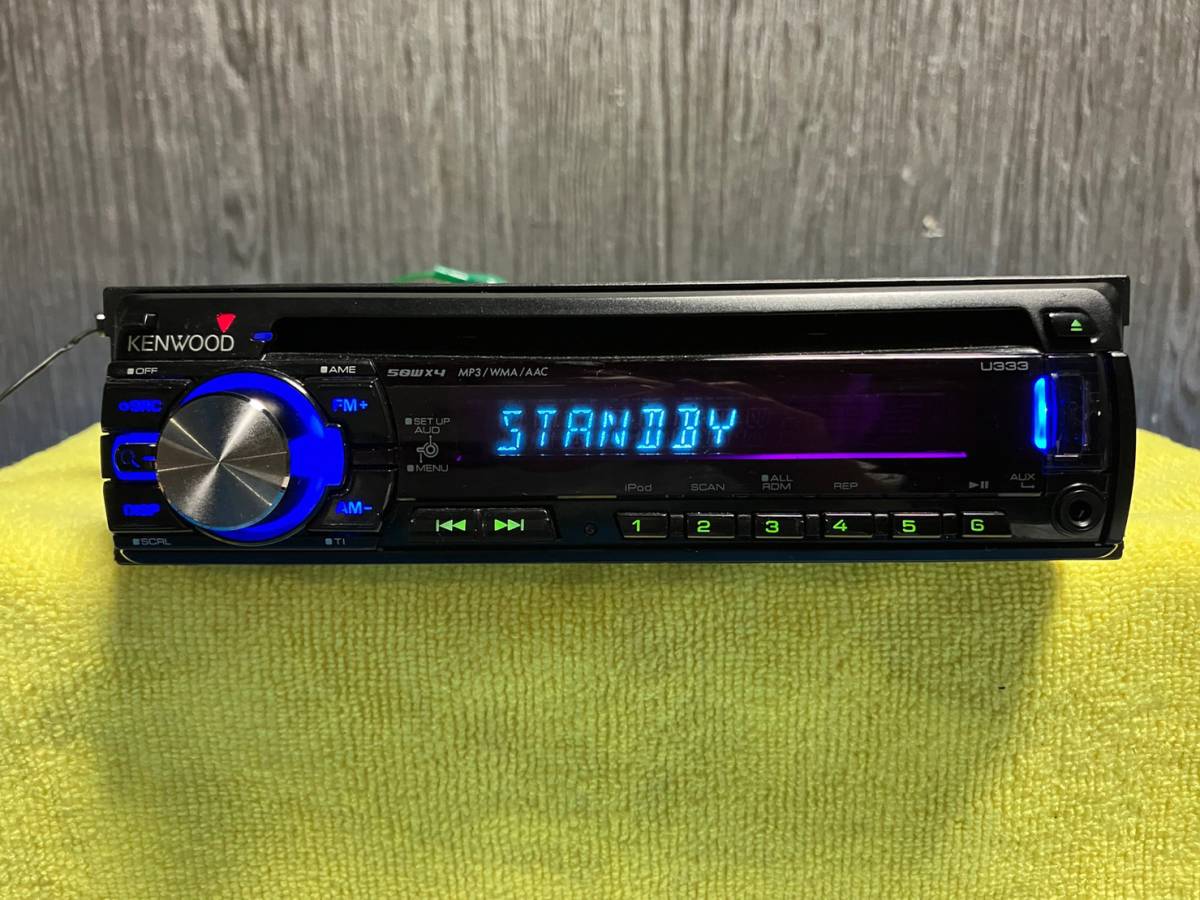 Yahoo!オークション - KENWOOD ケンウッド CDデッキ U333 1DIN フロン...