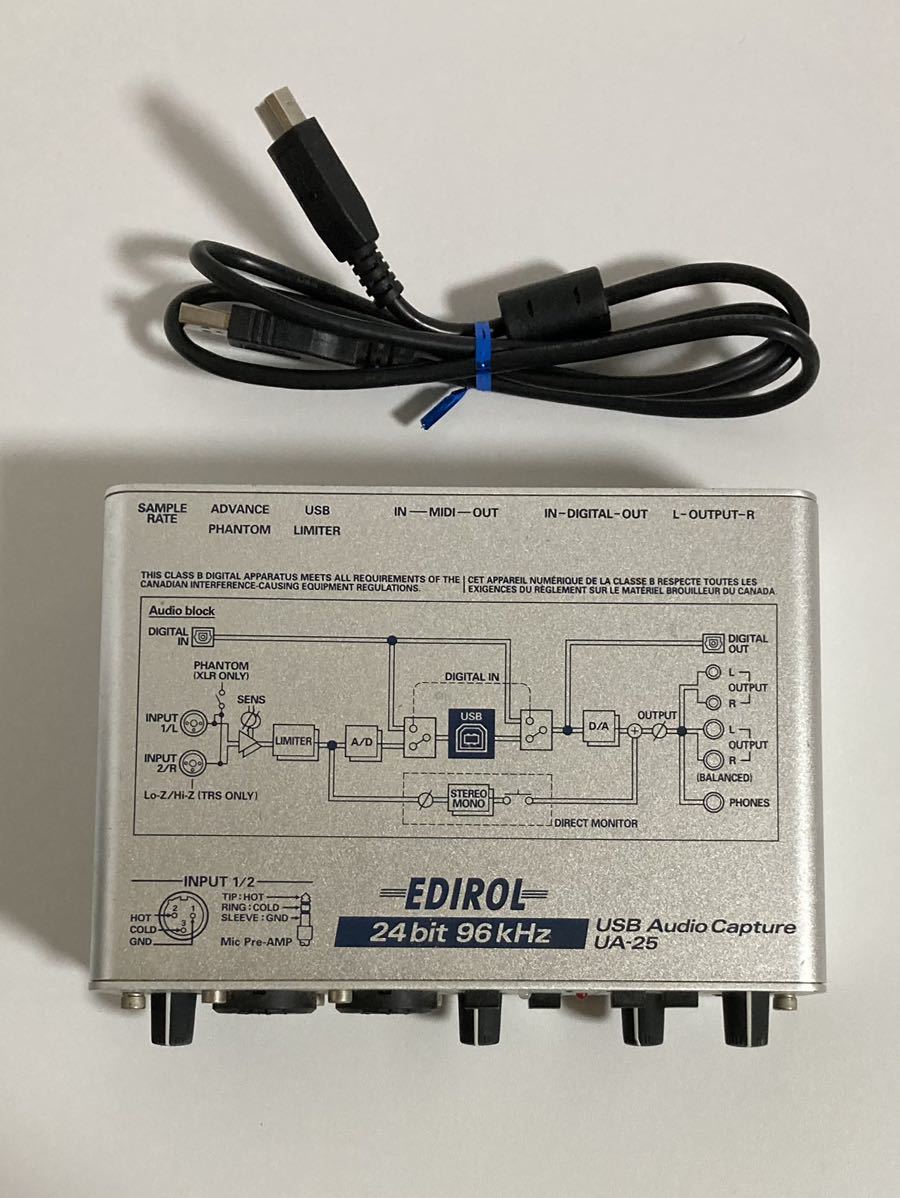 Yahoo!オークション - EDIROL 24bit 96kHz USB Audio Capture UA-25 オ...